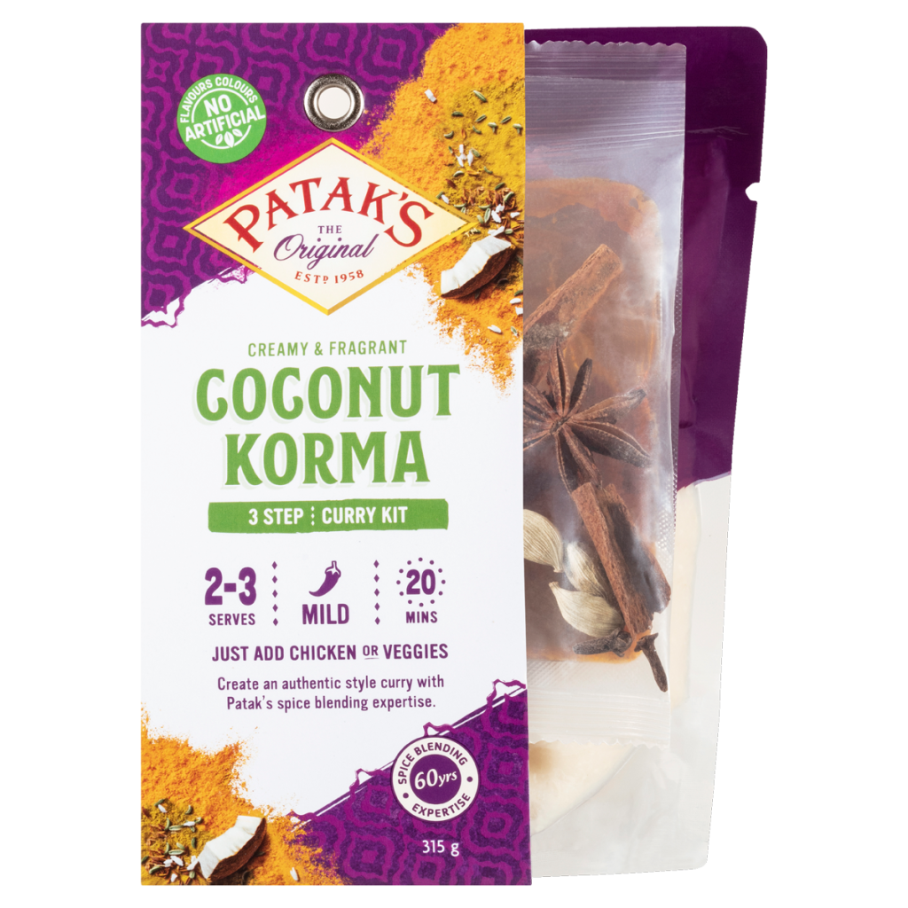 Patak’s Korma Curry Kit 315g - Patak's Indian Curry Products and Recipes