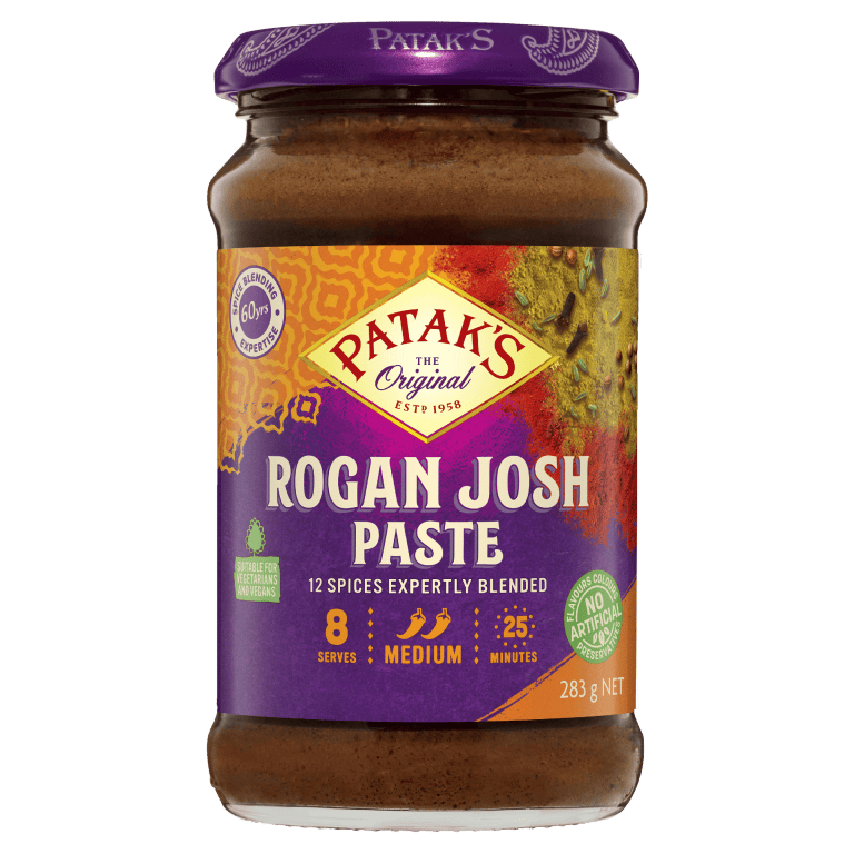 Patak’s Rogan Josh Paste 283g - Patak's Indian Curry Products and Recipes